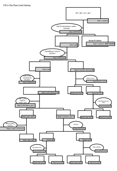 Fill in the flow chart below. and bol Grou up Cations | Chegg.com