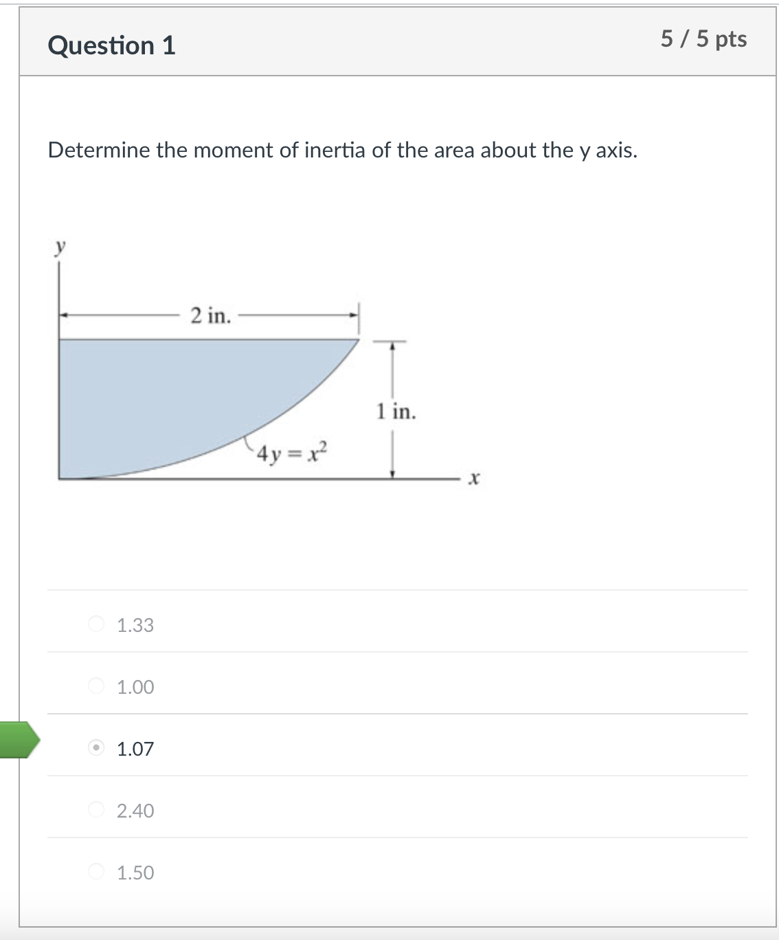 Solved Question 1 ﻿Determine the moment of inertia of the | Chegg.com