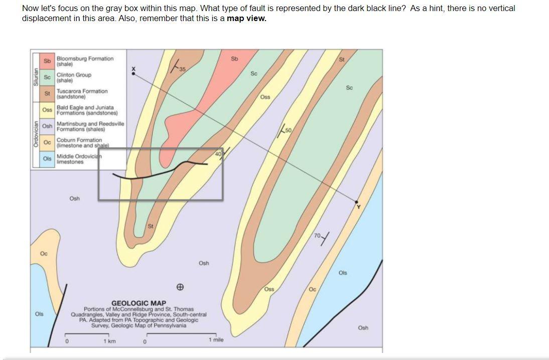 Solved This is a map view of a region. Remember on the | Chegg.com