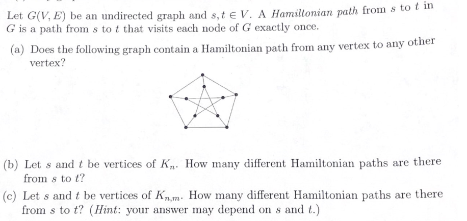 Solved Let G(V, E) be an undirected graph and s,t e V. A | Chegg.com Solved Let G(V, E) be an undirected graph and s,t e V. A | Chegg.com