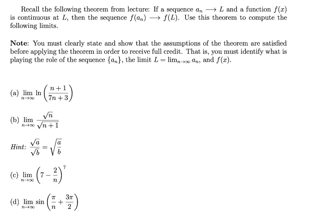 Solved Recall the following theorem from lecture: If a | Chegg.com