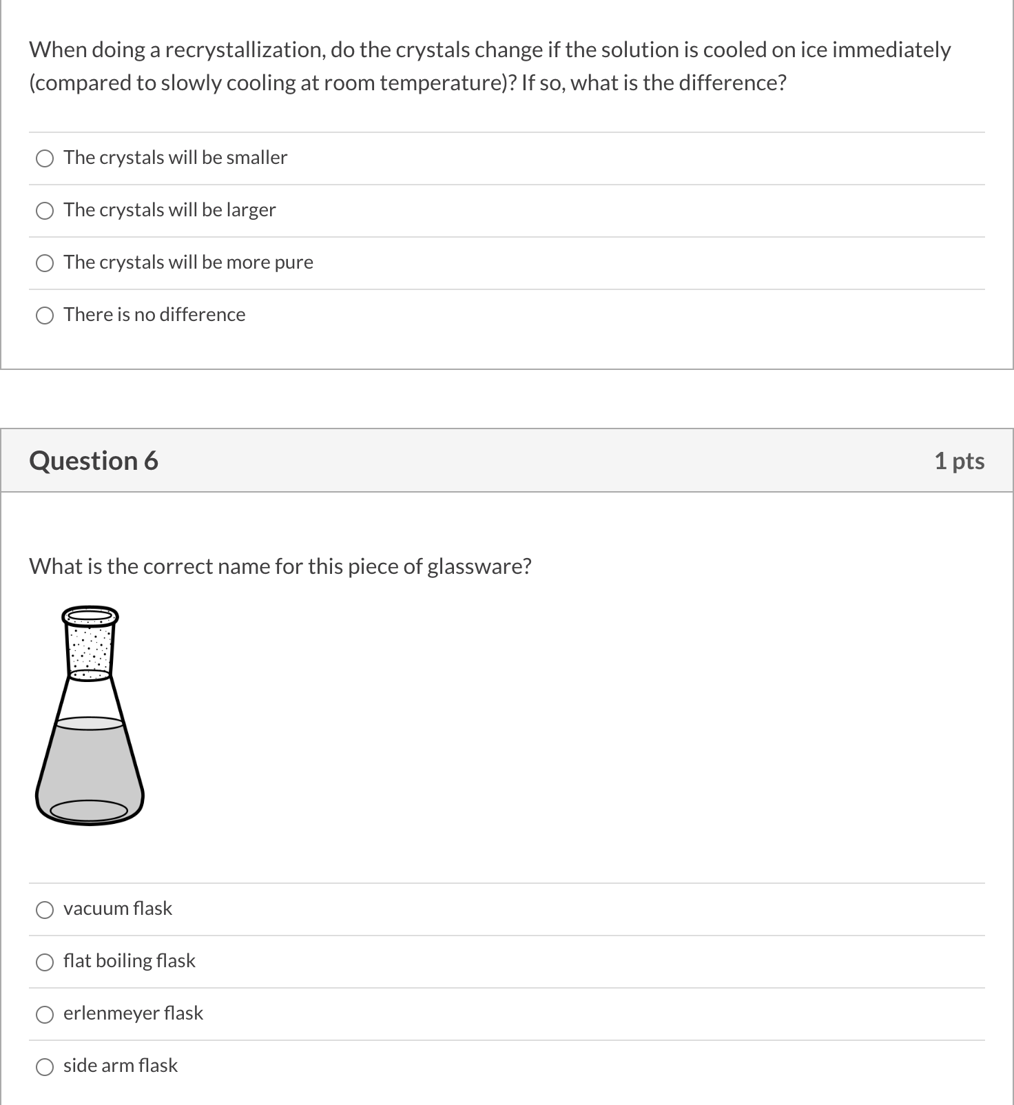 Solved When doing a recrystallization, do the crystals | Chegg.com