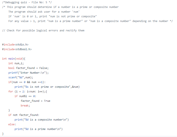 Solved Fix the C code so that the program runs with no | Chegg.com