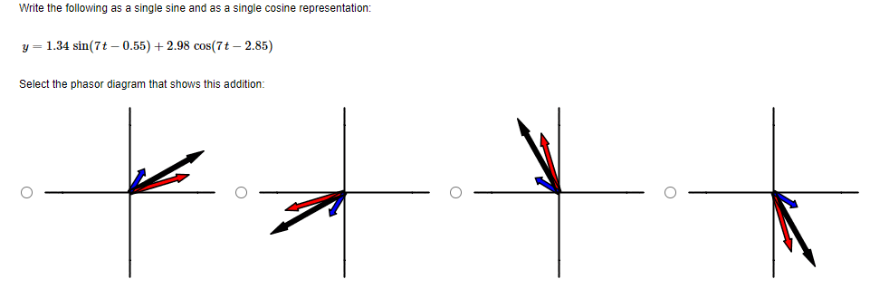 Solved Write the following as a single sine and as a single | Chegg.com