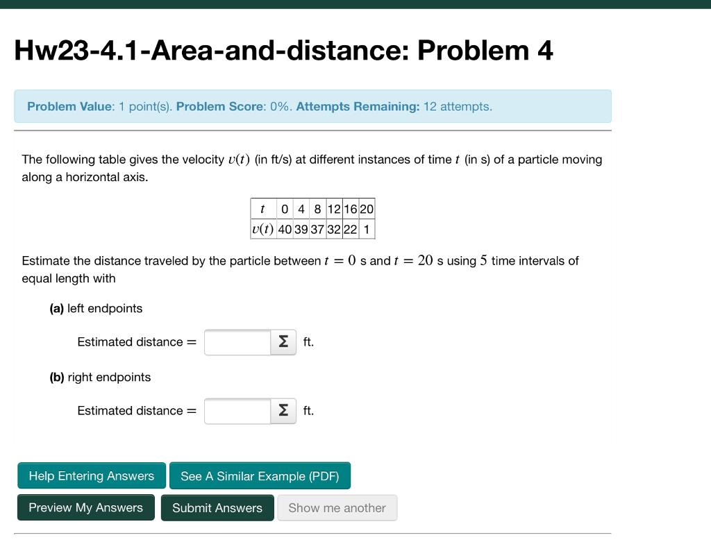 Solved Hw23-4.1-Area-and-distance: Problem 4 Problem Value: | Chegg.com