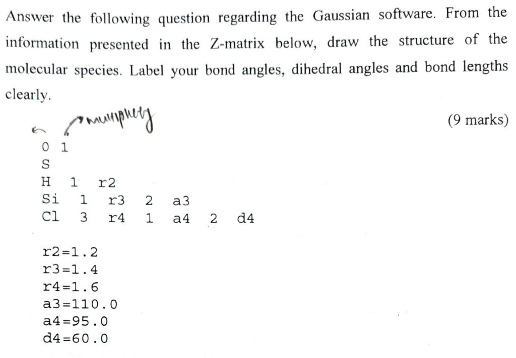 Solved Answer the following question regarding the Gaussian | Chegg.com