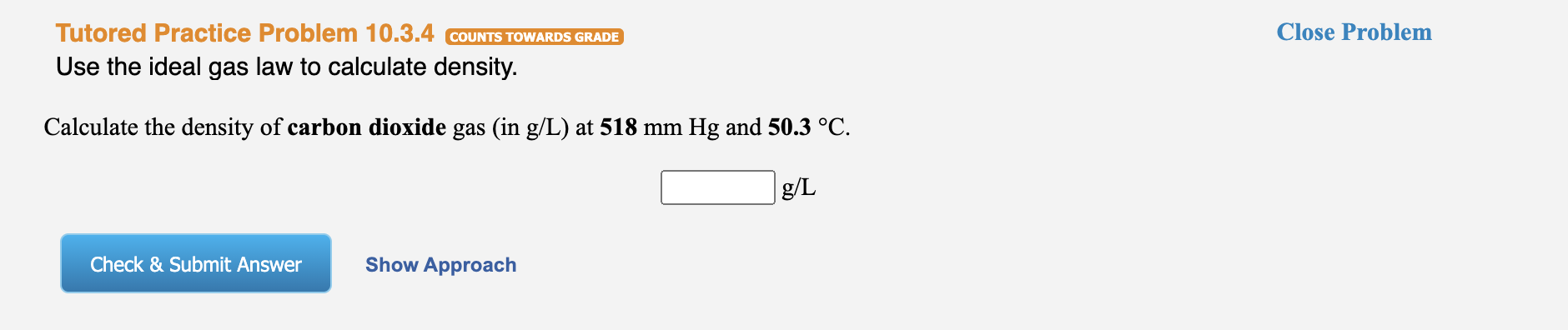 Solved Close Problem Tutored Practice Problem 10.3.4 COUNTS | Chegg.com