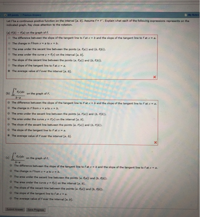 Solved My Notes Let Fbe A Continuous Positive Function On