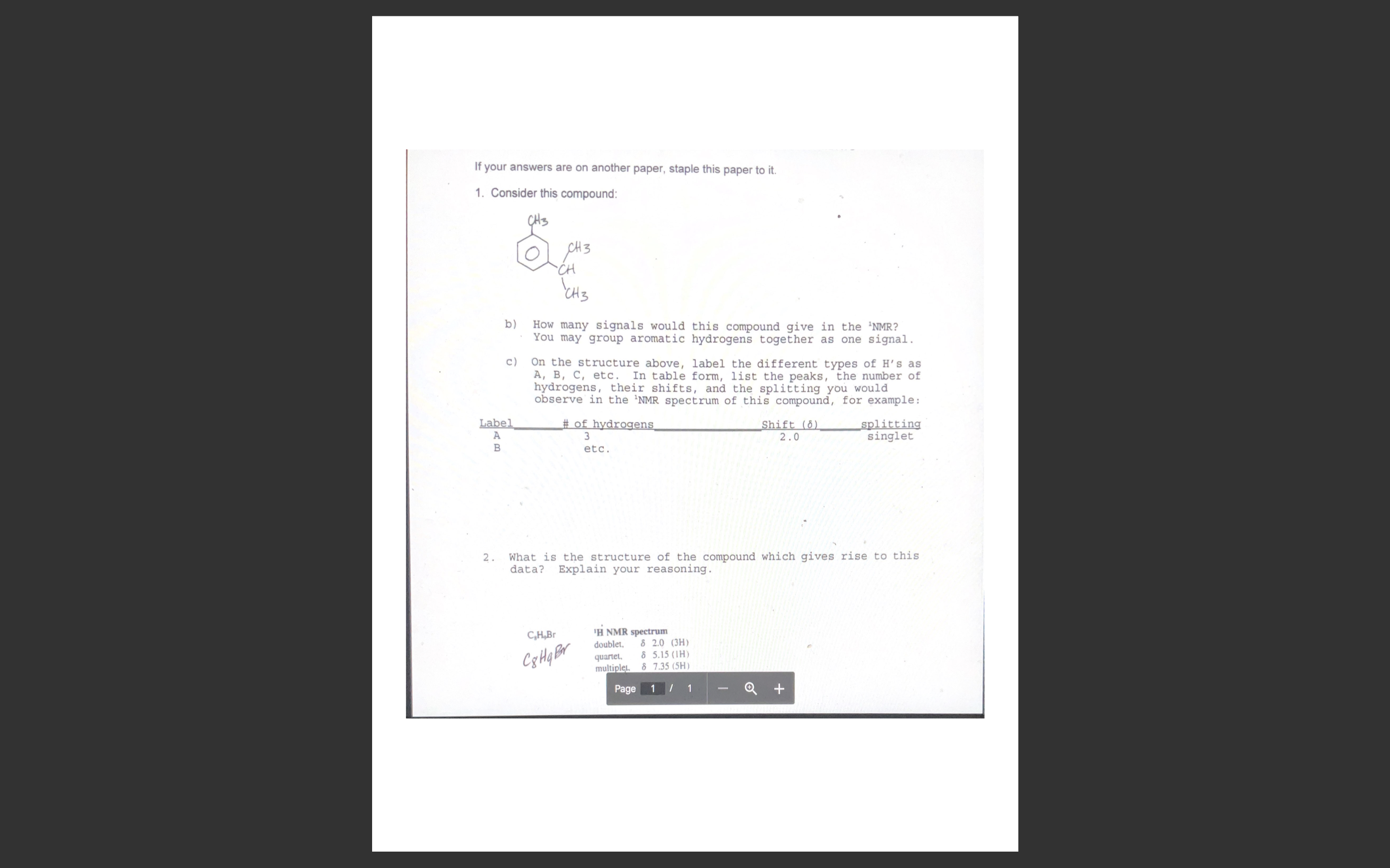 Solved Please answer all questions! | Chegg.com