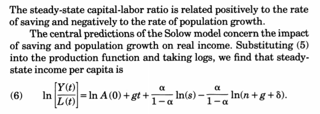 Solved on the paper "A Contribution to the Empirics of | Chegg.com