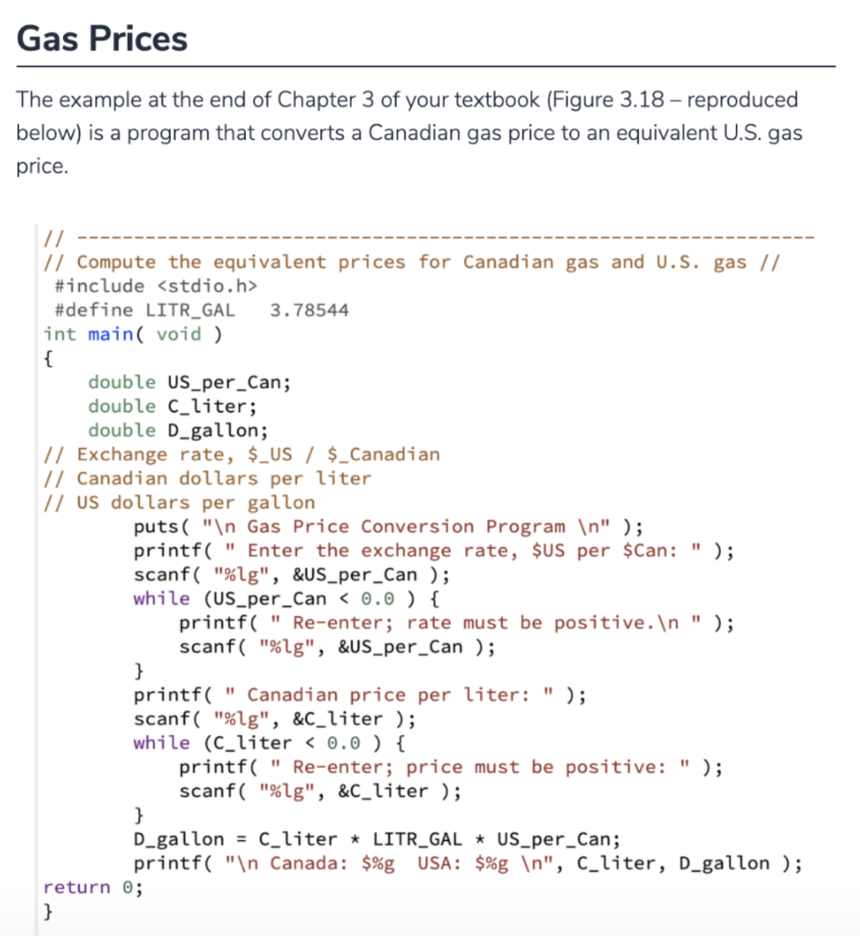 Solved Please Code In C The Program That Is Given Needs To 6292