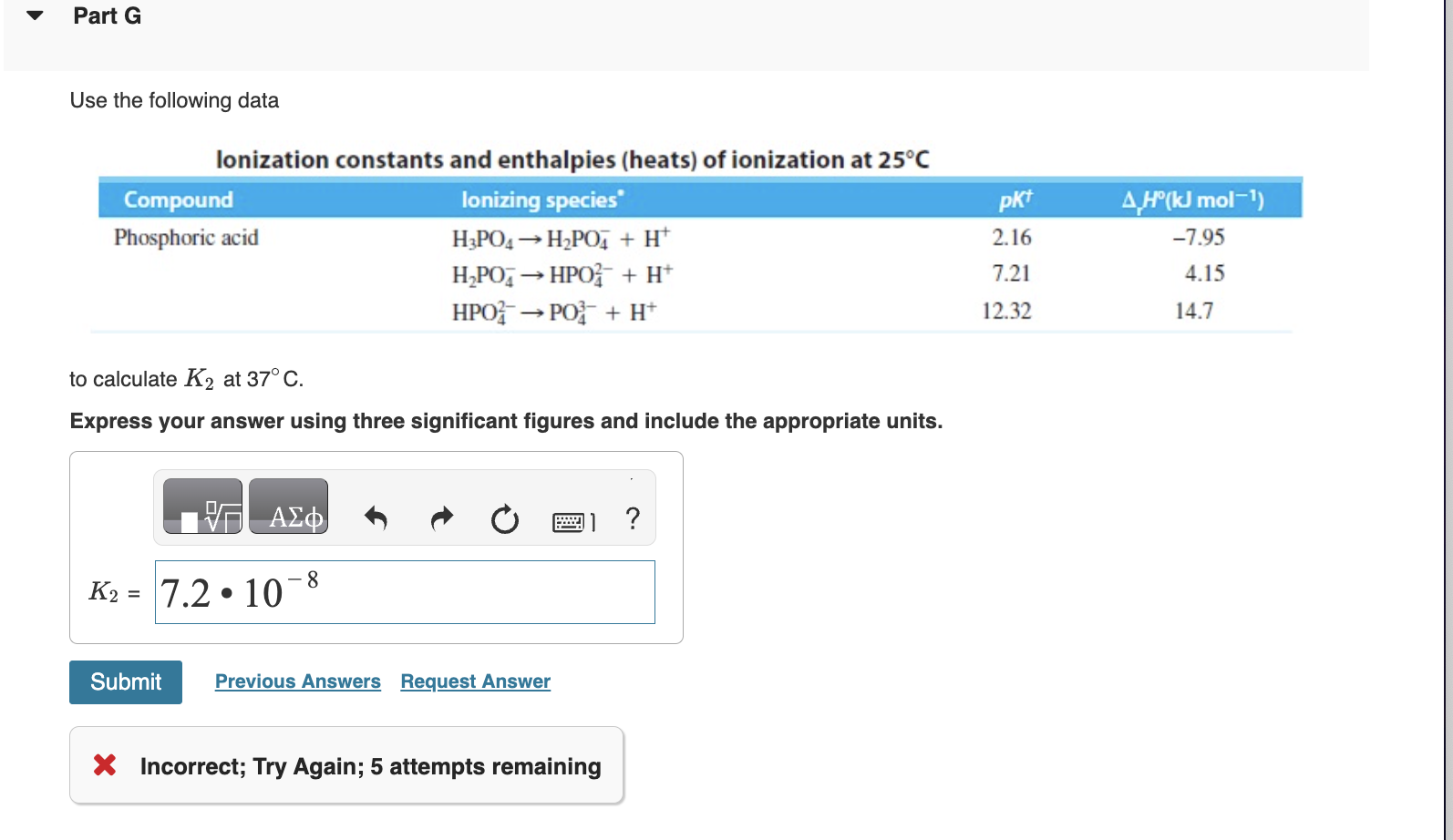 Solved Use the following data Ionization constants and | Chegg.com