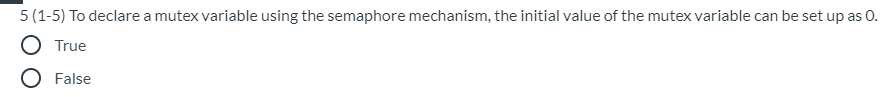 Solved 51 5 To Declare A Mutex Variable Using The 