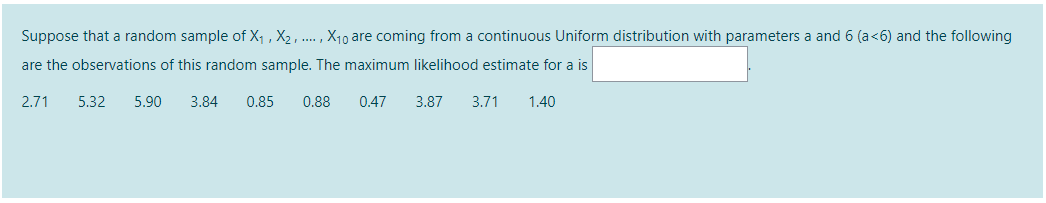 Solved Suppose that a random sample of X1, X2, ...., X10 are | Chegg.com
