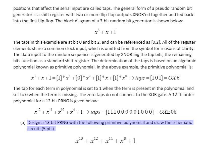 Solved One of the key applications of n-bit shift registers | Chegg.com