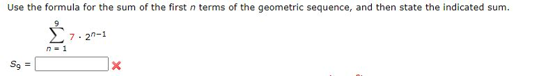 Solved Express the geometric sum using summation notation. 1 | Chegg.com