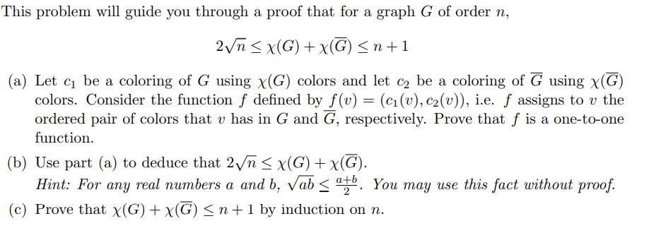 Solved This problem will guide you through a proof that for | Chegg.com