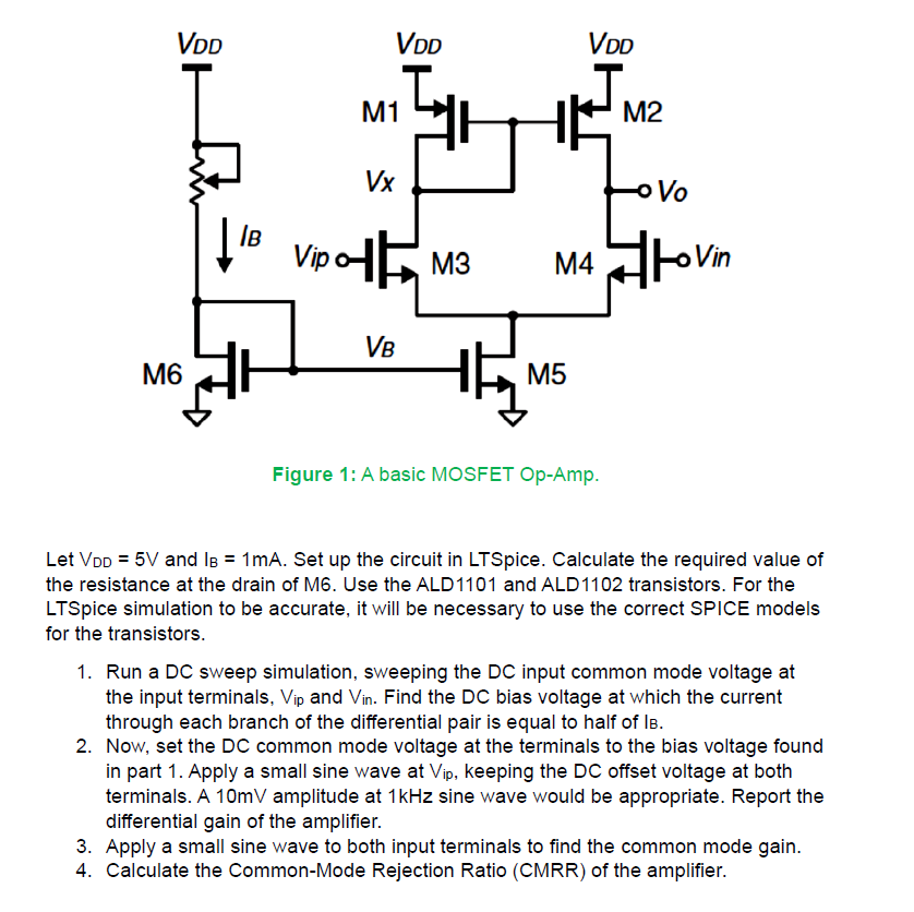 Please use LTSpice and design the circuit. if you | Chegg.com