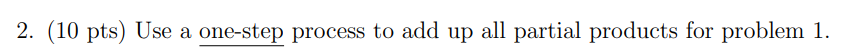 Solved 1. (20 pts) Carry out the step-by-step procedure of | Chegg.com