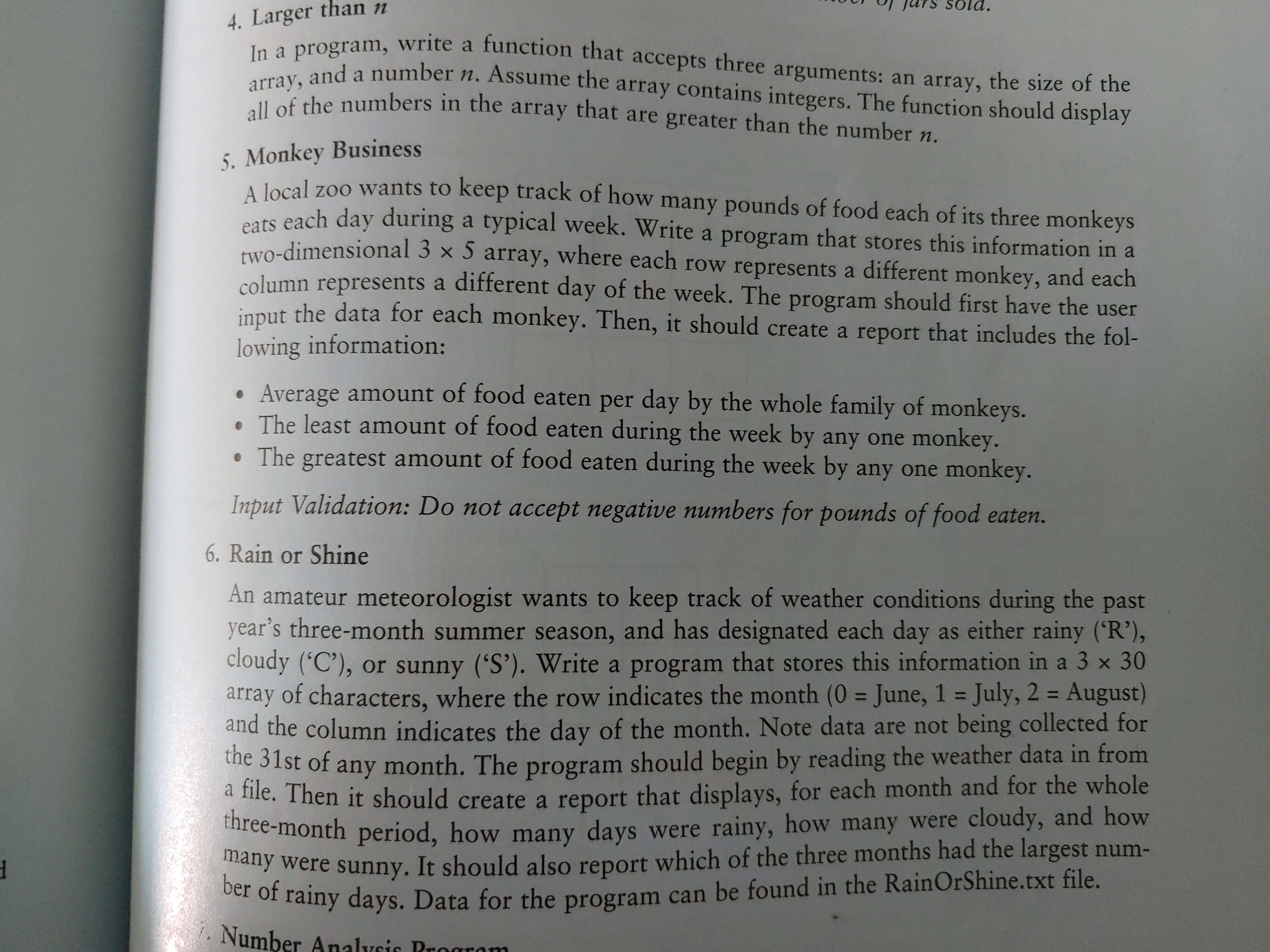 Solved 4. Larger than n In a program, write a function that | Chegg.com