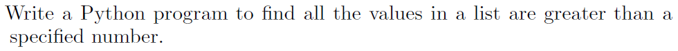 Solved Write a Python program to find all the values in a | Chegg.com