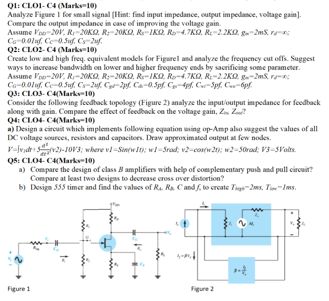 Solved Q1: CLO1-C4 (Marks=10) Analyze Figure 1 for small | Chegg.com