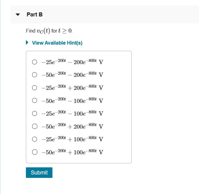 Solved Review Constants Part A The switch in the circuit | Chegg.com