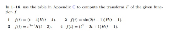 Solved In 1-16, use the table in Appendix C to compute the | Chegg.com