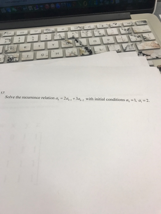 Solved Solve the recurrence relation a_k = 2a_k - 1 + 3a_k - | Chegg.com