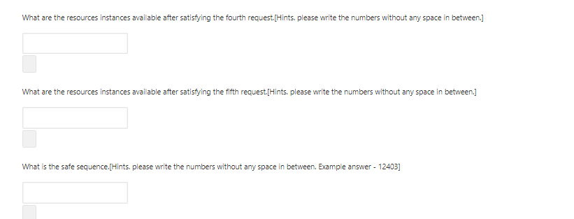 Solved Banker's Algorithm Problem[show in details step by | Chegg.com