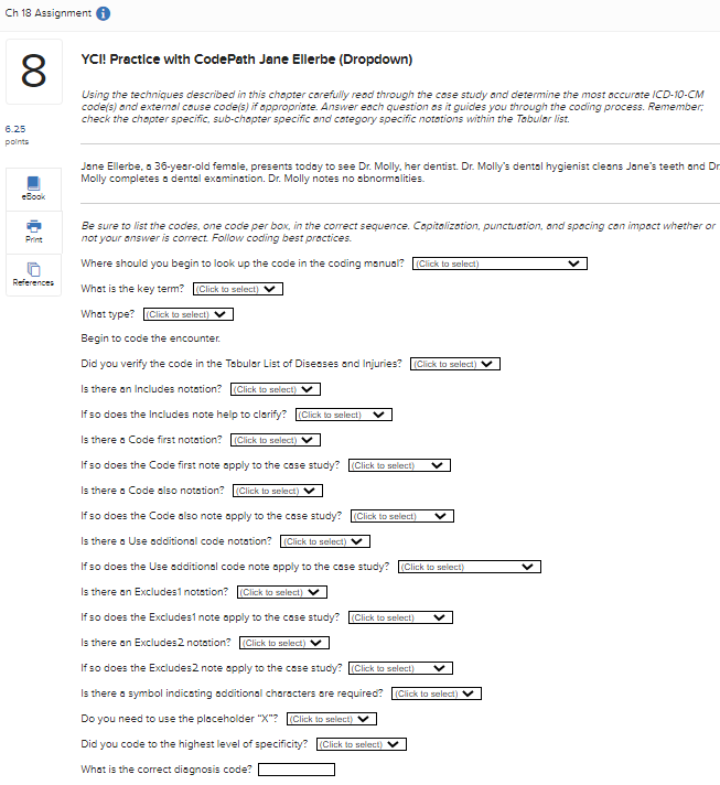 Solved Ch 18 Assignment YCI! Practice with CodePath Jane | Chegg.com