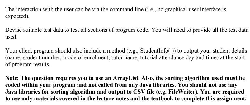 Solved First, you need to design, code in Java, test and | Chegg.com