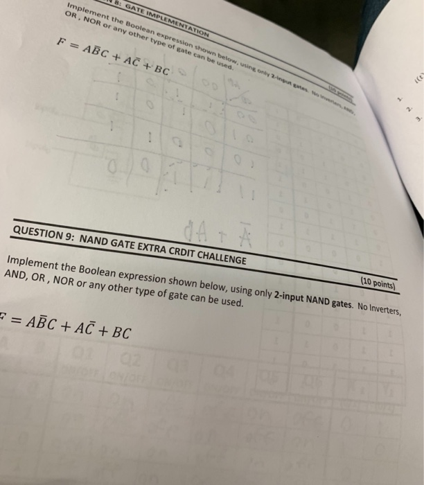 Solved Mplement The Boolean Expression Shown Below Using 8512