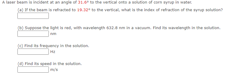 Solved For light of wavelength 589 nm, calculate the | Chegg.com