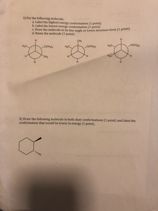 Solved 10 Points 1) Provide the lUPAC name for each of the | Chegg.com