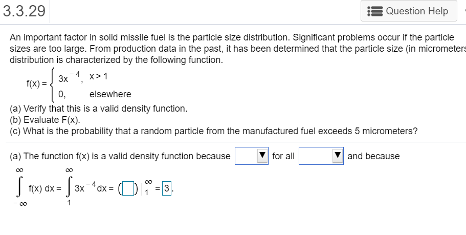Solved 3.3.29 Question Help An important factor in solid | Chegg.com
