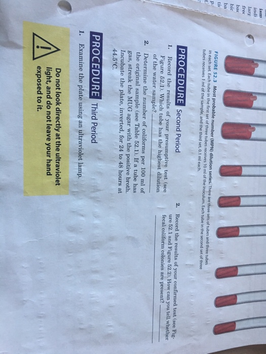 Solved ing presumptive test. lactose broth tubes 1. Label | Chegg.com