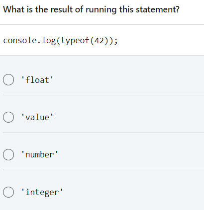 Solved What is the result in the console of running this | Chegg.com