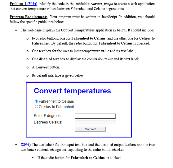 Solved Problem 1 (50\%): Modify the code in the subfolder | Chegg.com