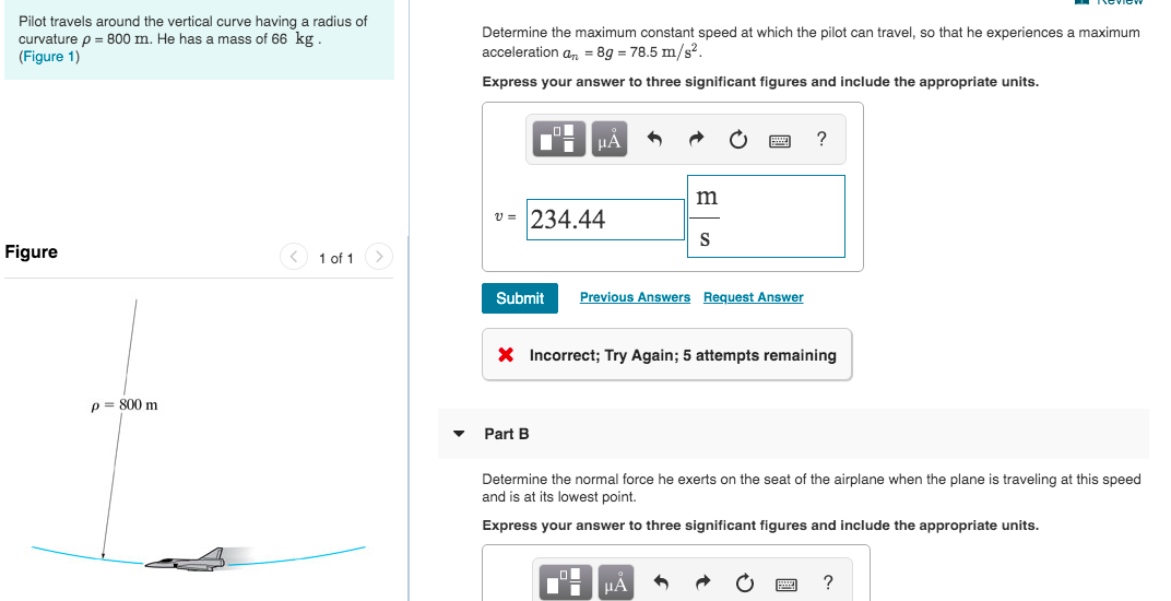 Solved Pilot travels around the vertical curve having a | Chegg.com