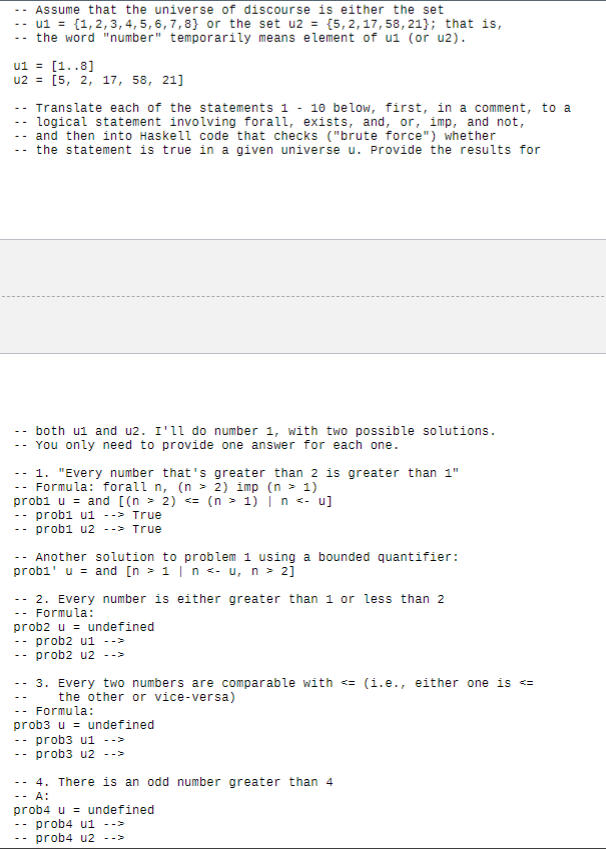Solved - Assume that the universe of discourse is either the | Chegg.com