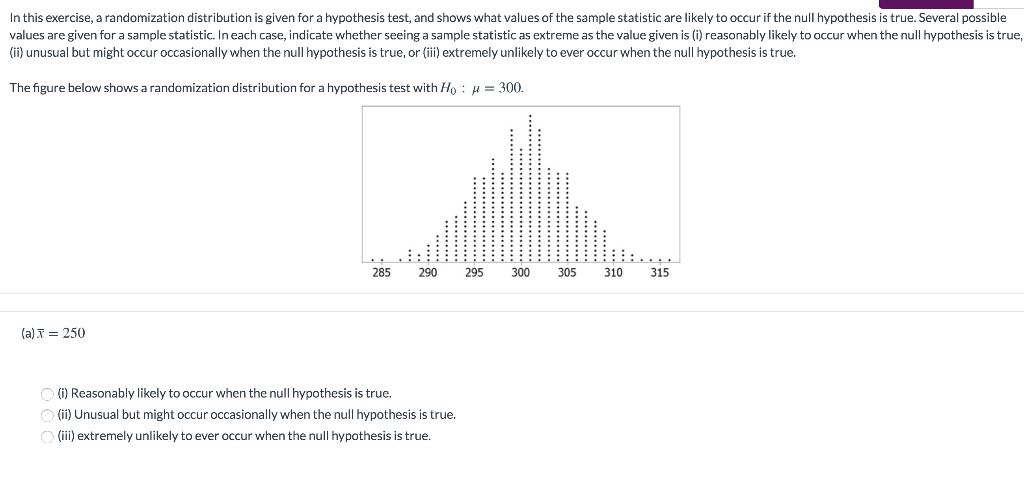 Solved In This Exercise A Randomization Distribution Is