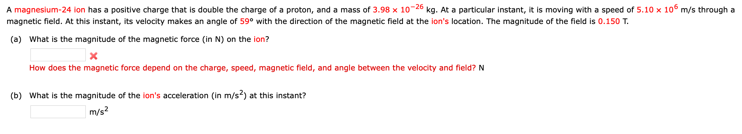 Solved A magnesium-24 ion has a positive charge that is | Chegg.com