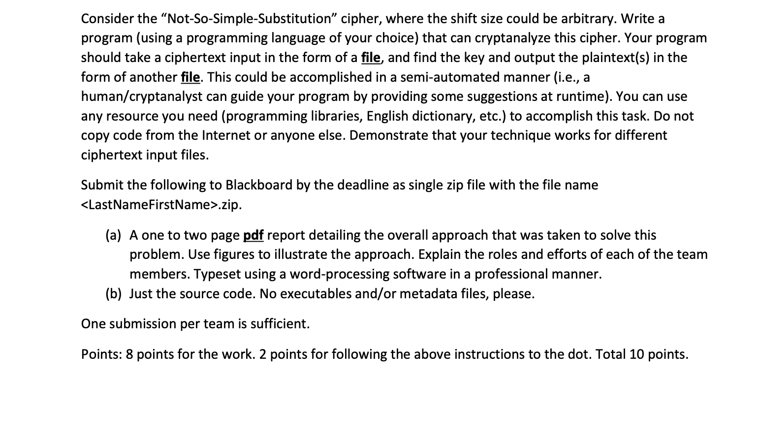 Solved Consider The Not So Simple Substitution Cipher 