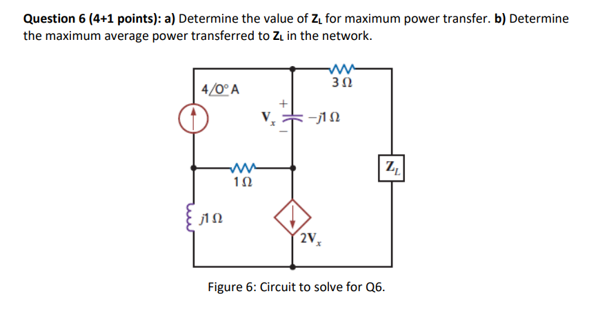 Solved Question 6 ( 4+1 points): a) Determine the value of | Chegg.com