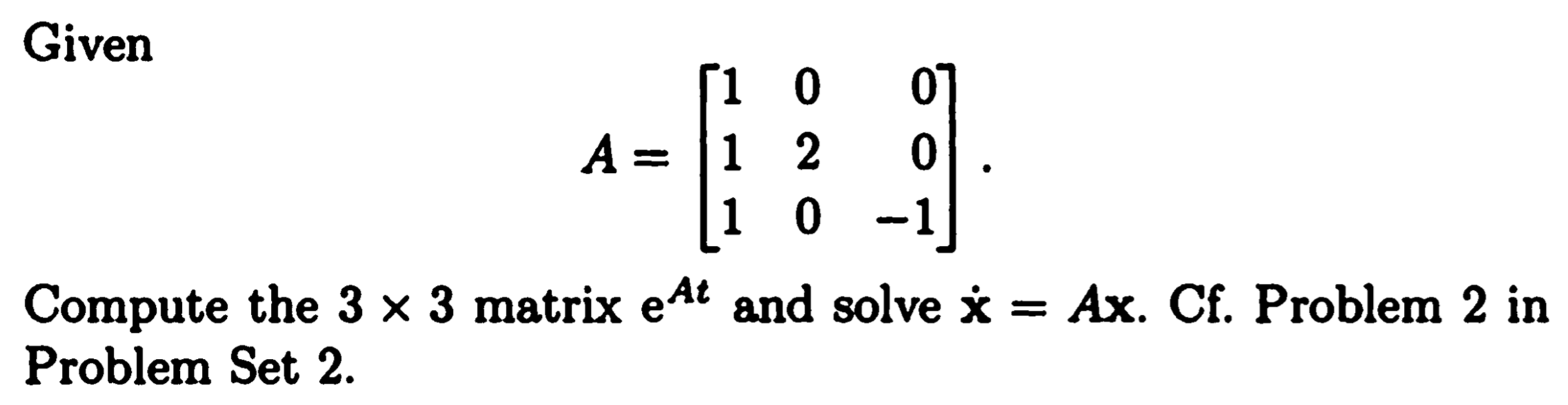 Solved Given 1 0 07 A- 112 0 1 0 -1 Compute the 3 x 3 matrix | Chegg.com