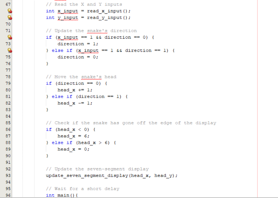 Solved I am working on a 7 segment snake with a pickit4 | Chegg.com