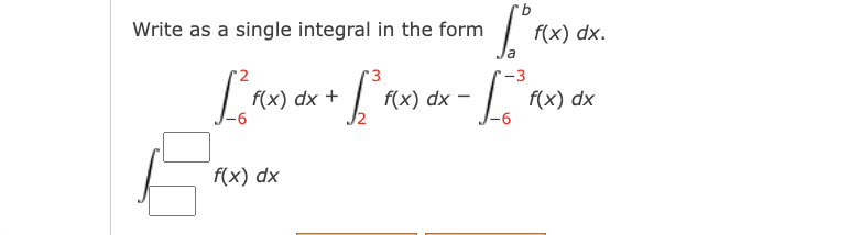 Solved Write as a single integral in the form | Chegg.com