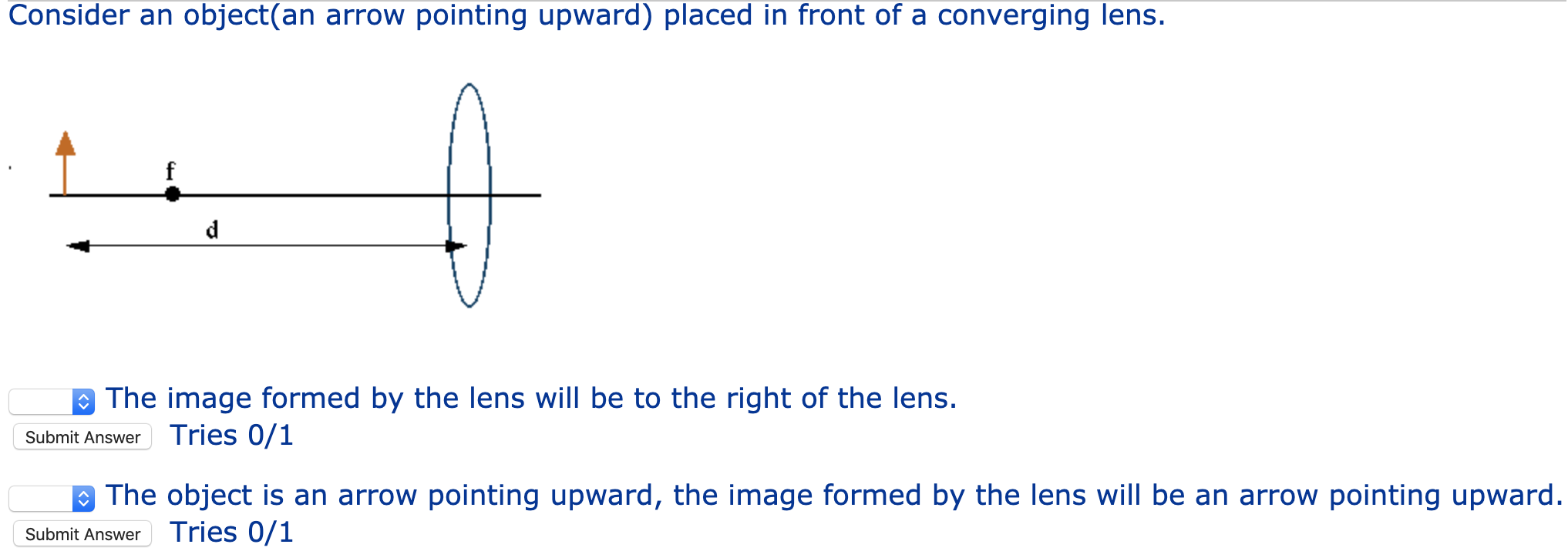 Solved: Consider An Object(an Arrow Pointing Upward) Place... | Chegg.com