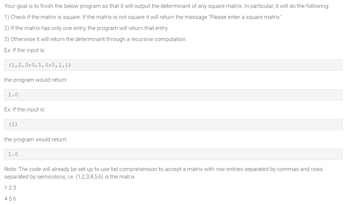 Solved Using Python, write a program that finds the General | Chegg.com